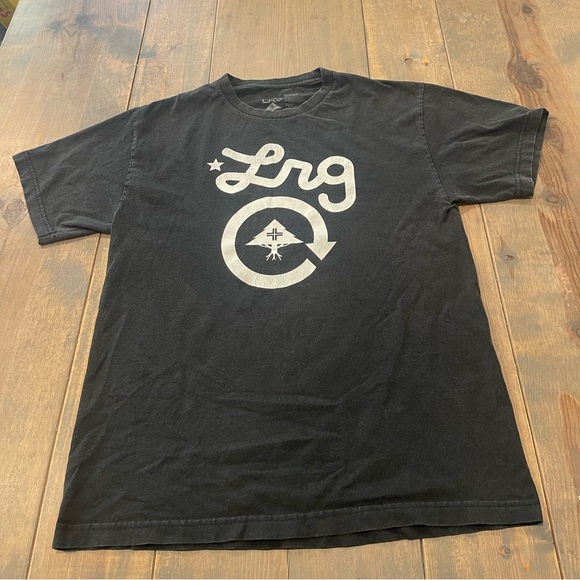 Lrg | Shirts | Lrg Mens Short Sleeve Faded Black Spell Out Logo Graphic ...